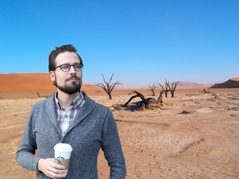 Autumn Man Emerges in 85 Degree Weather – Put This On