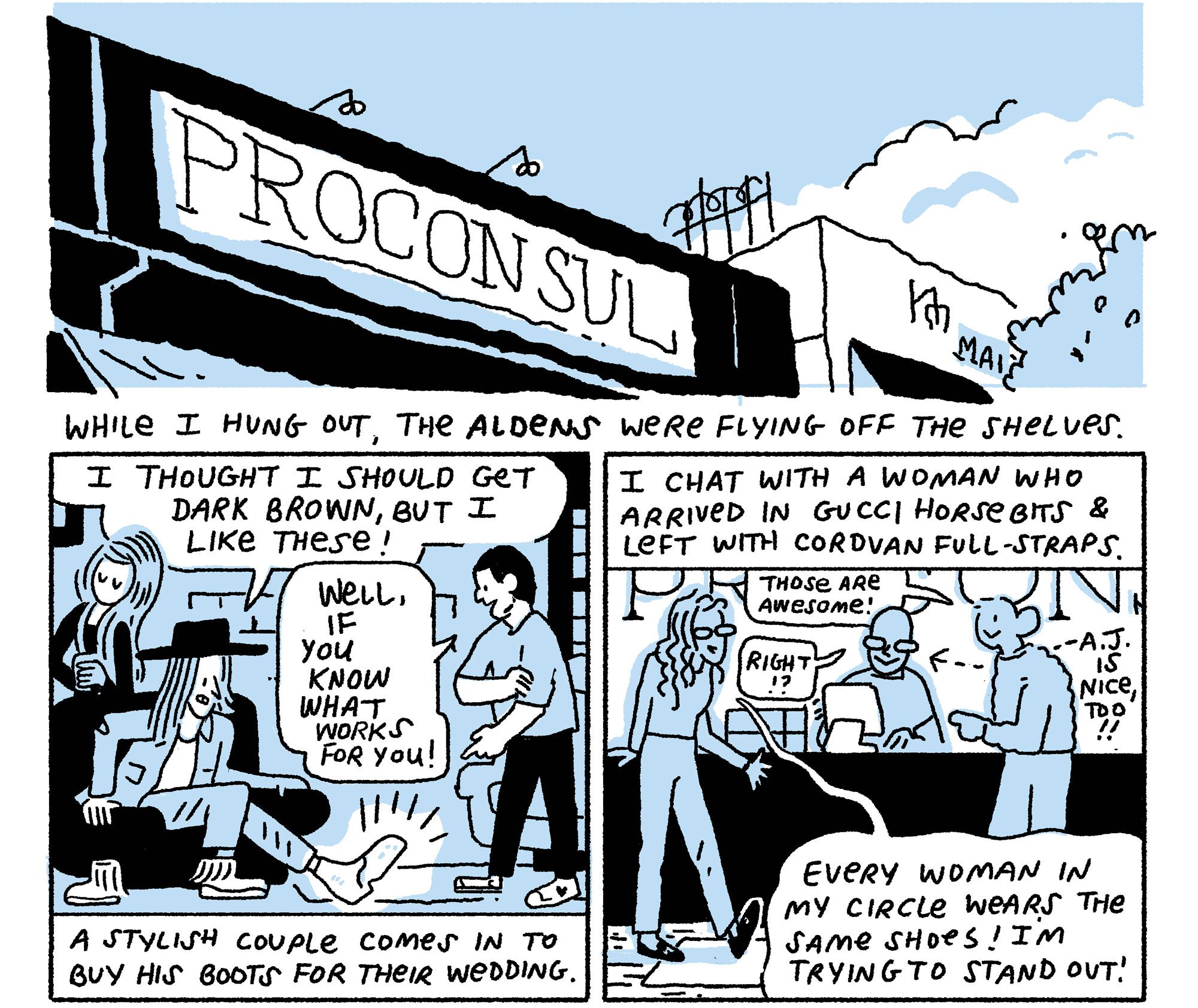 Style & Fashion Drawings: Visiting Proconsul in Los Angeles – Put This On