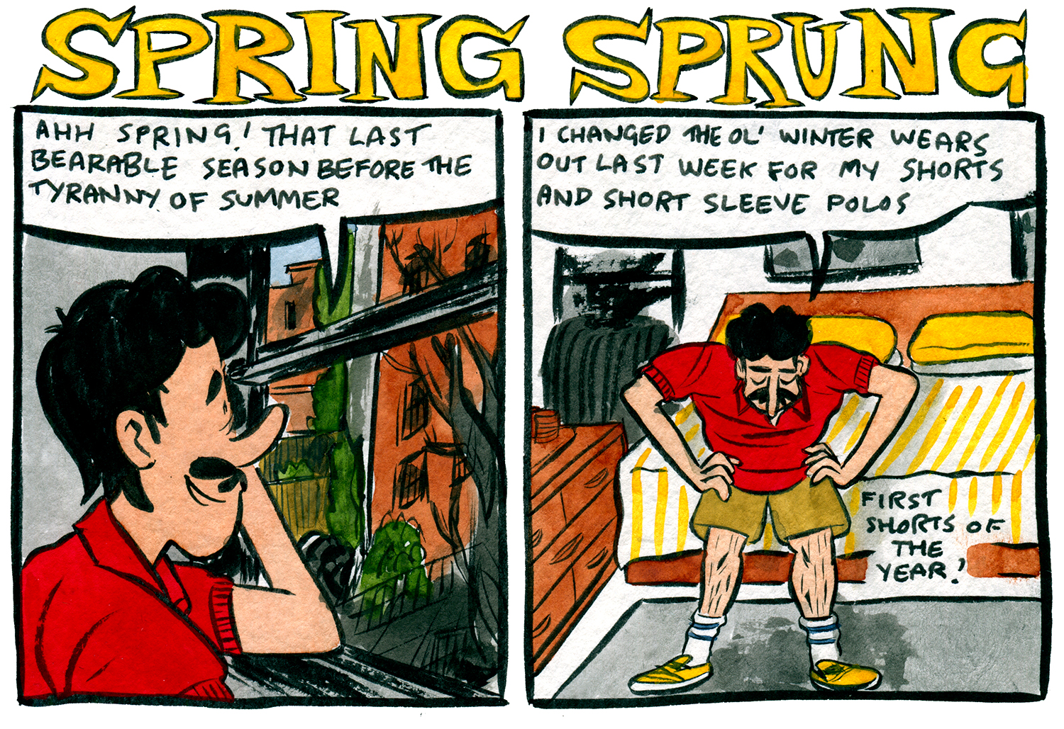 Style & Fashion Drawings: Spring Sprung – Put This On