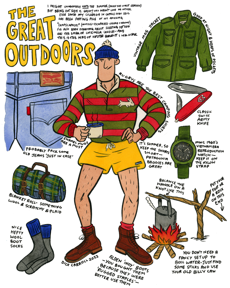 Style & Fashion Drawings: The Great Outdoors – Put This On
