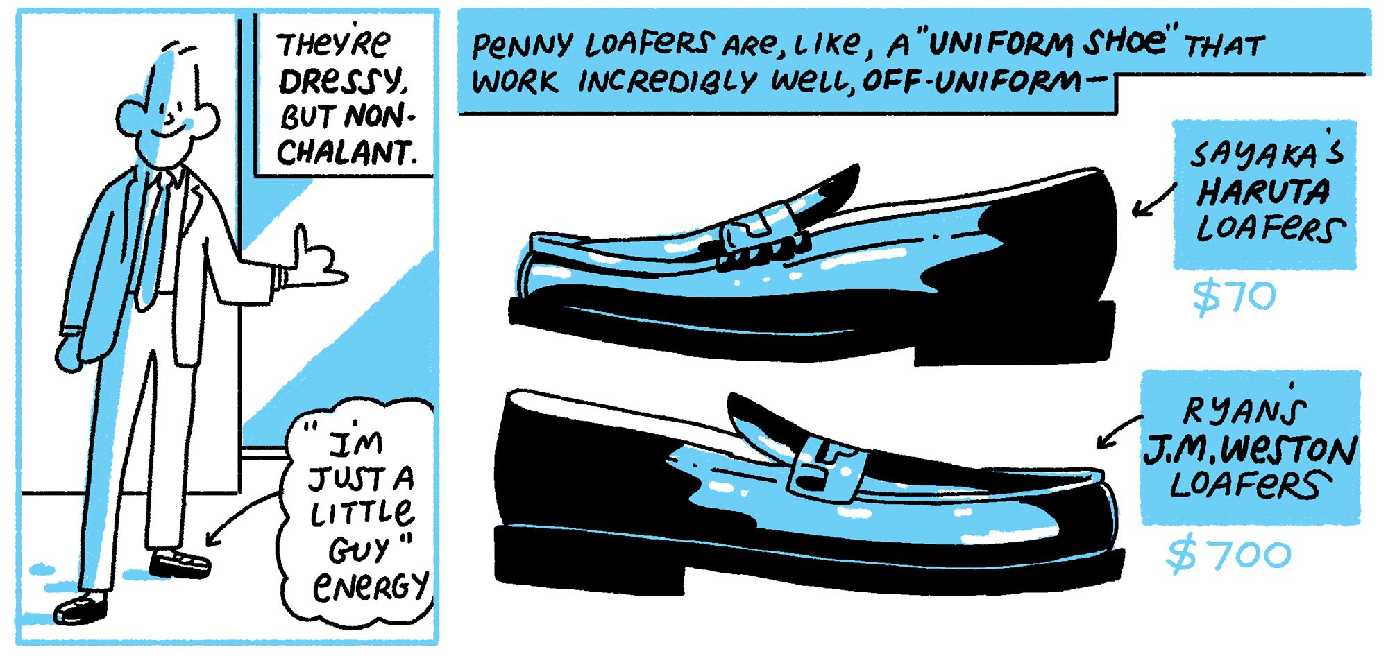 Style & Fashion Drawings: We Love Black Loafers – Put This On
