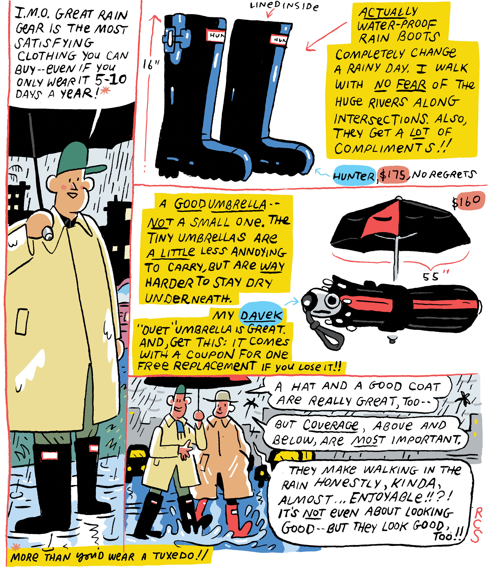 Style & Fashion Drawings: Keep Good Rain Gear – Put This On