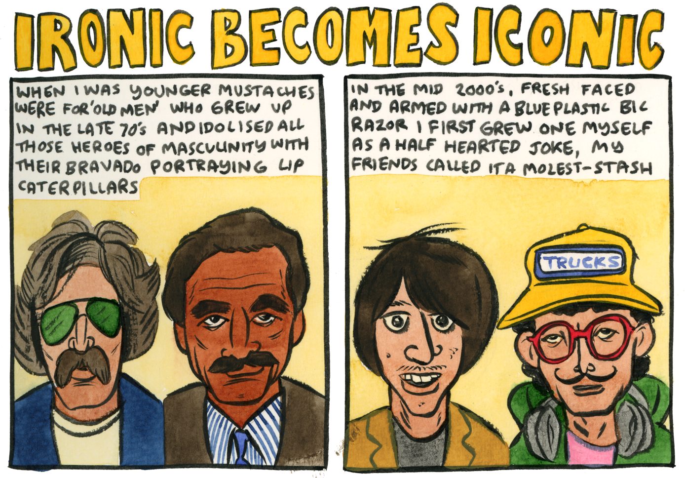 Style & Fashion Drawings: Ironic Becomes Iconic – Put This On