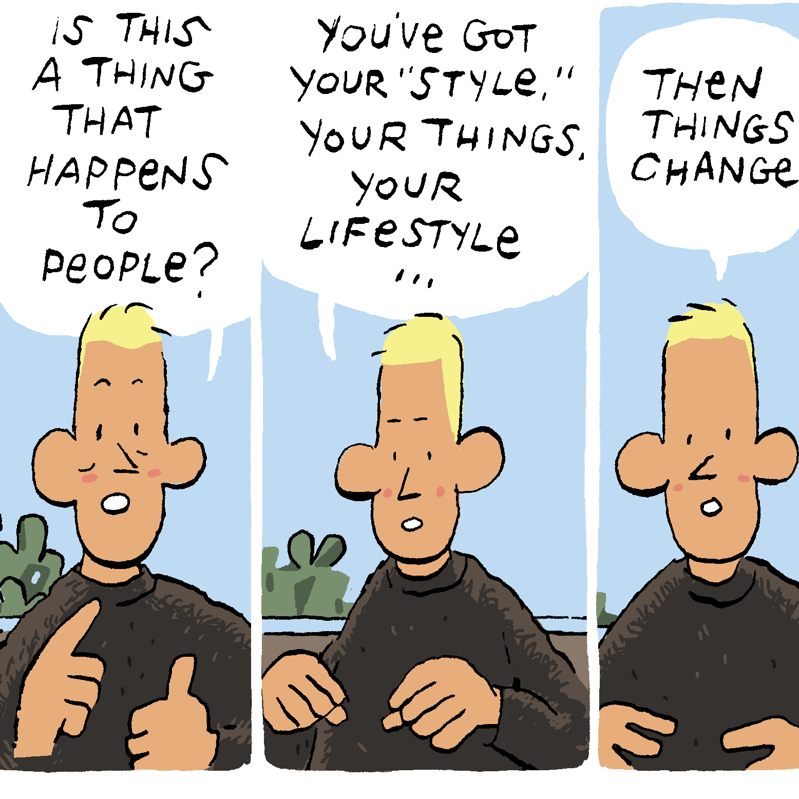 Style & Fashion Drawings: Things Change! – Put This On